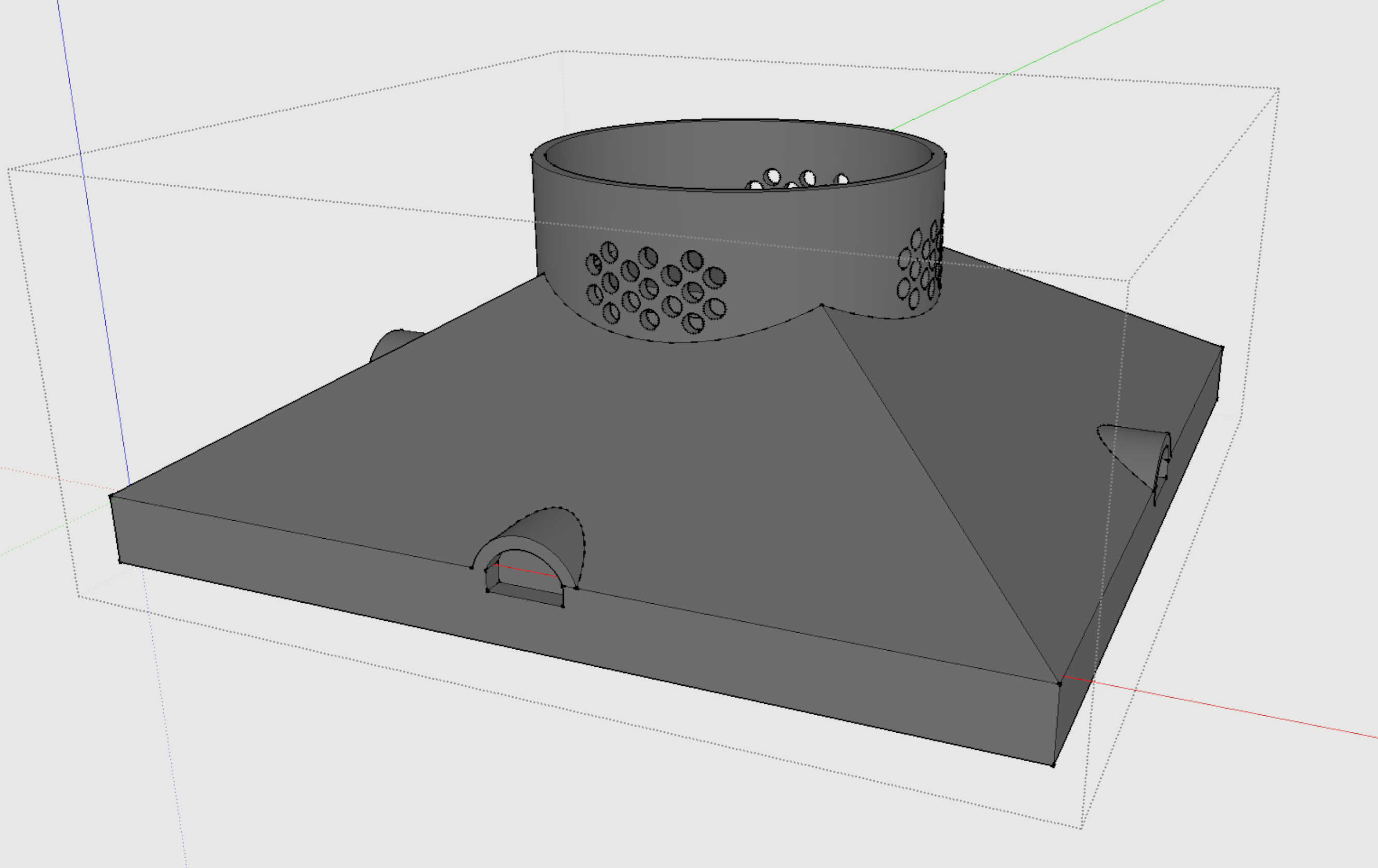 Lantern Body For Broken Garden Light by Cargy | Download free STL model ...