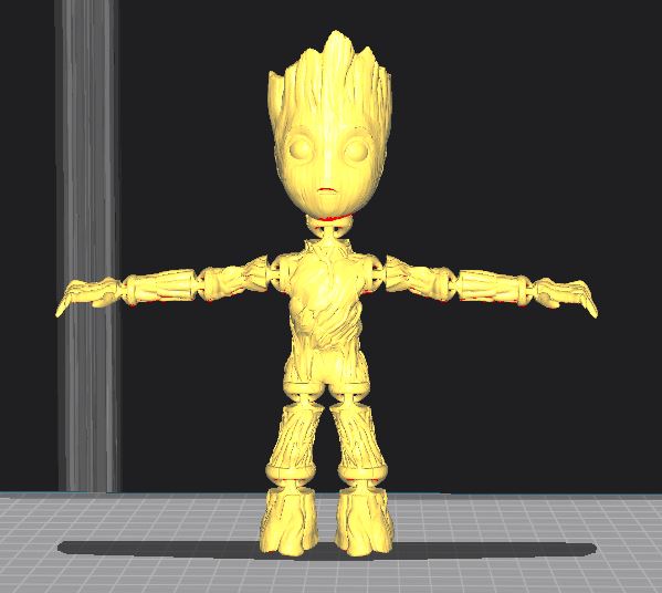 Groot flexi cute by laboratoriogiratorio | Download free STL model ...