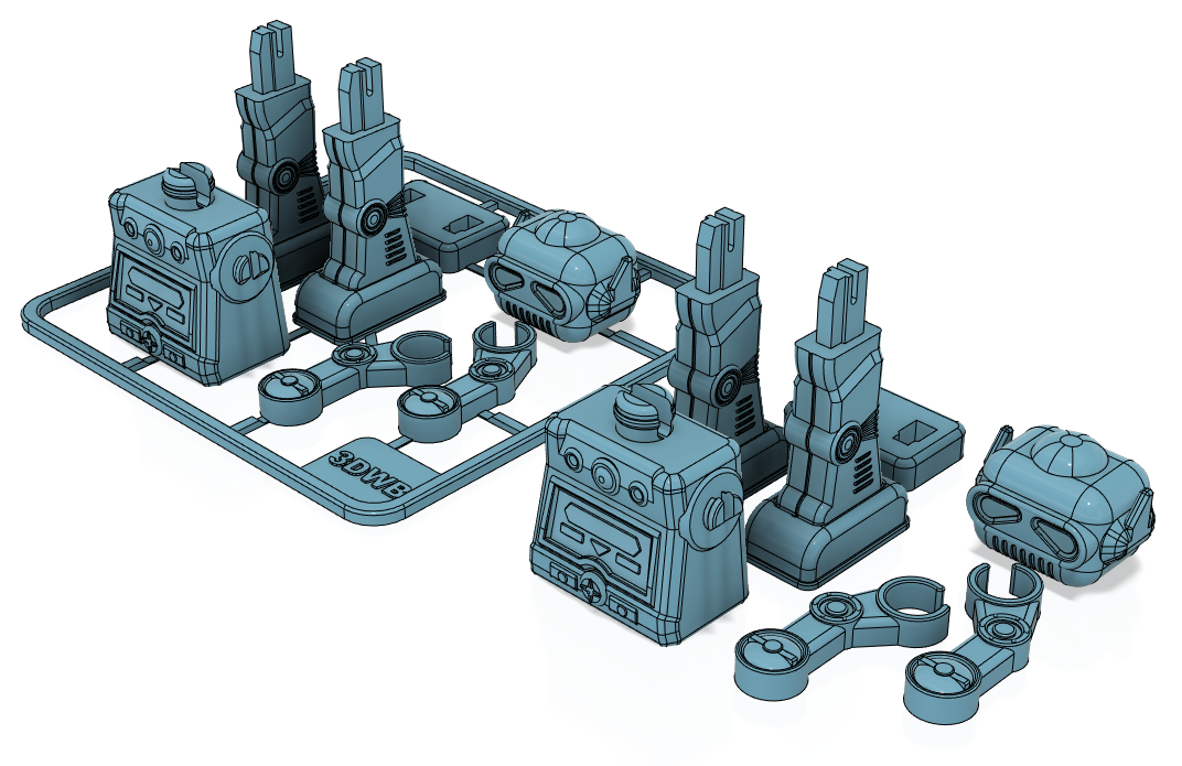 3DWORKBENCH Tin Robot Kit by 3dworkbench | Download free STL model ...