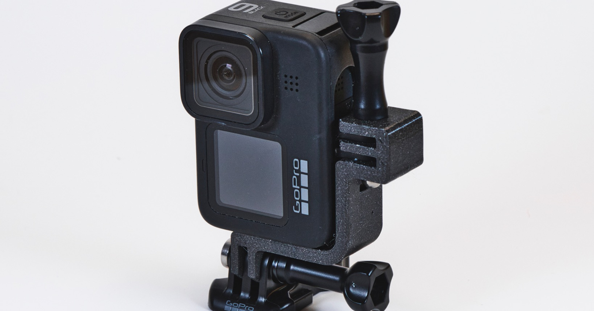 Vertical Mount for GoPro by BASK 3D | Download free STL model ...