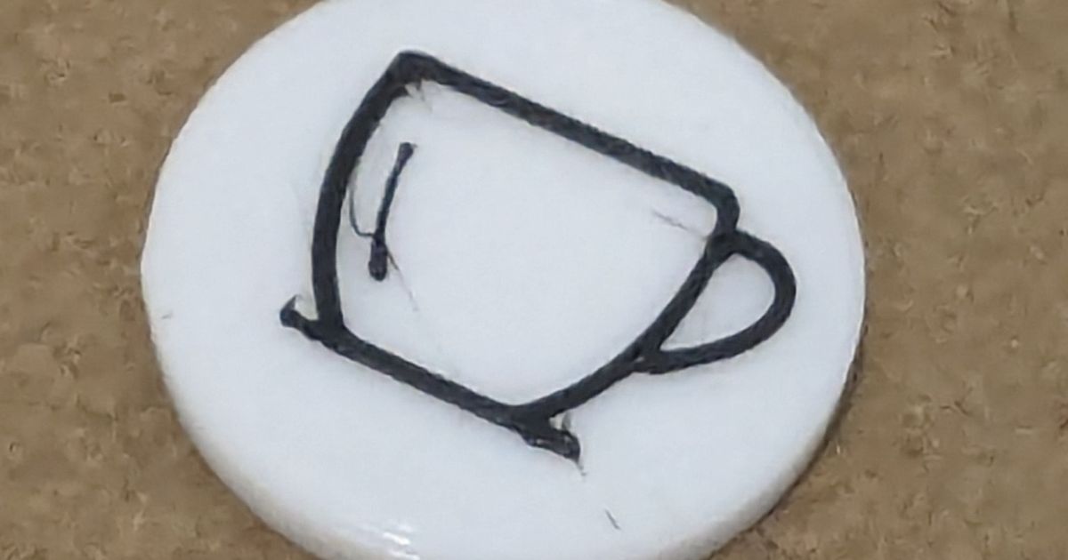 Coffee Drink Token by Joe McCarthy | Download free STL model ...