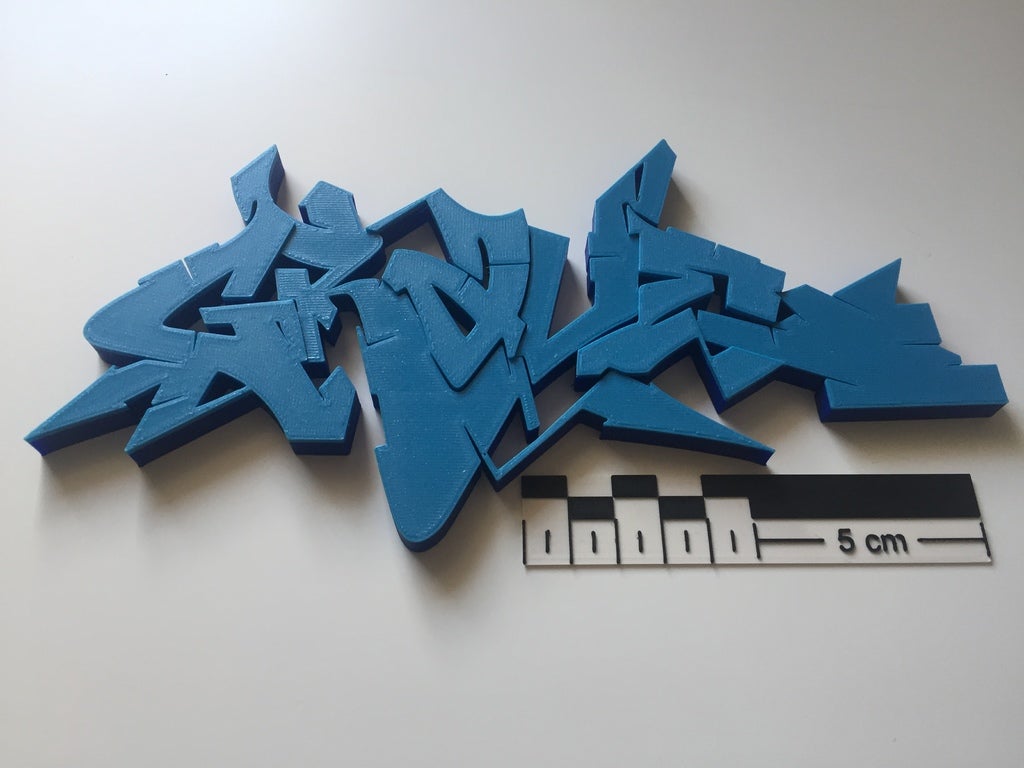 "Grave" Graffitti by Causeturk by Maeshmaker | Download free STL model ...