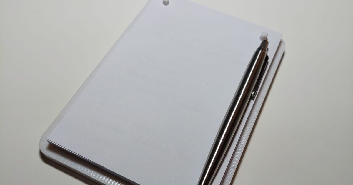 NotePad A6 for Desk by Ivo Rodrigues | Download free STL model ...