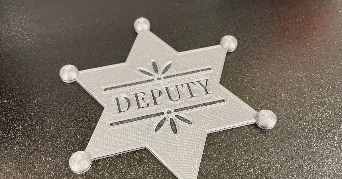 Deputy Badge by Dmoto | Download free STL model | Printables.com