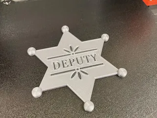 Deputy Badge by Dmoto | Download free STL model | Printables.com