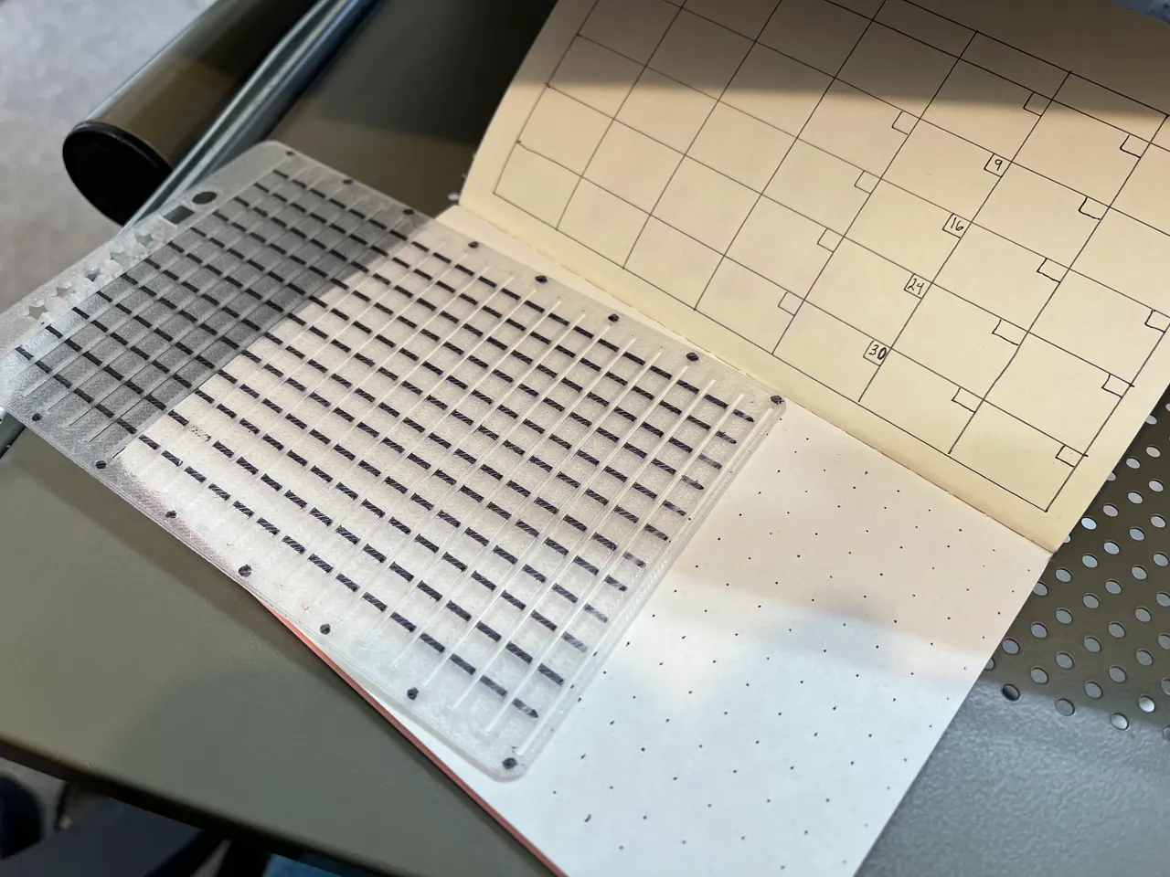 5mm Line Journal Stencils for small craft notebooks by Laura Moncur ...