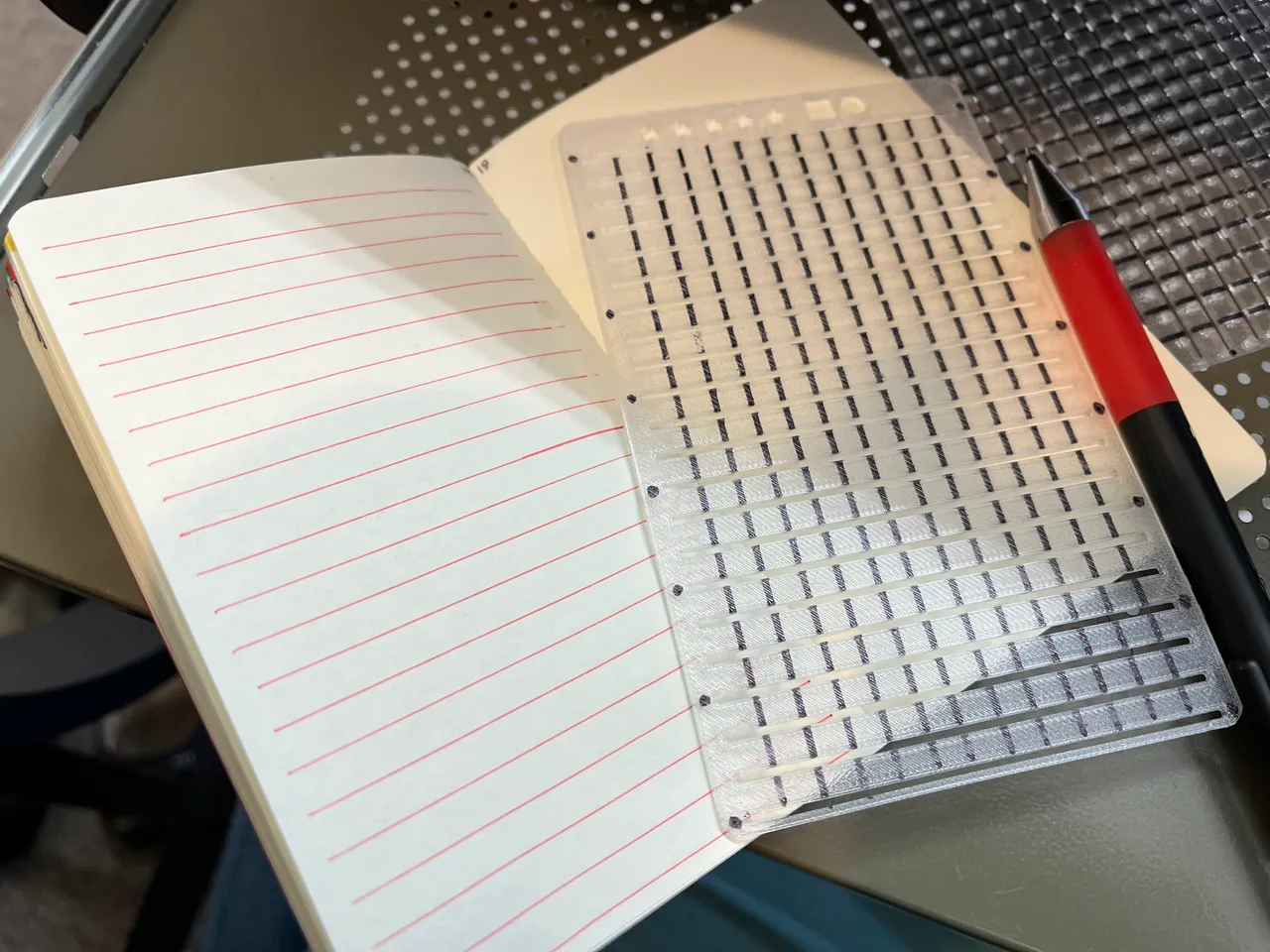 5mm Line Journal Stencils for small craft notebooks by Laura Moncur ...