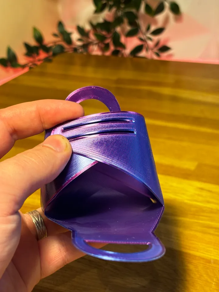 handbag foldable by CJ3dprint | Download free STL model | Printables.com