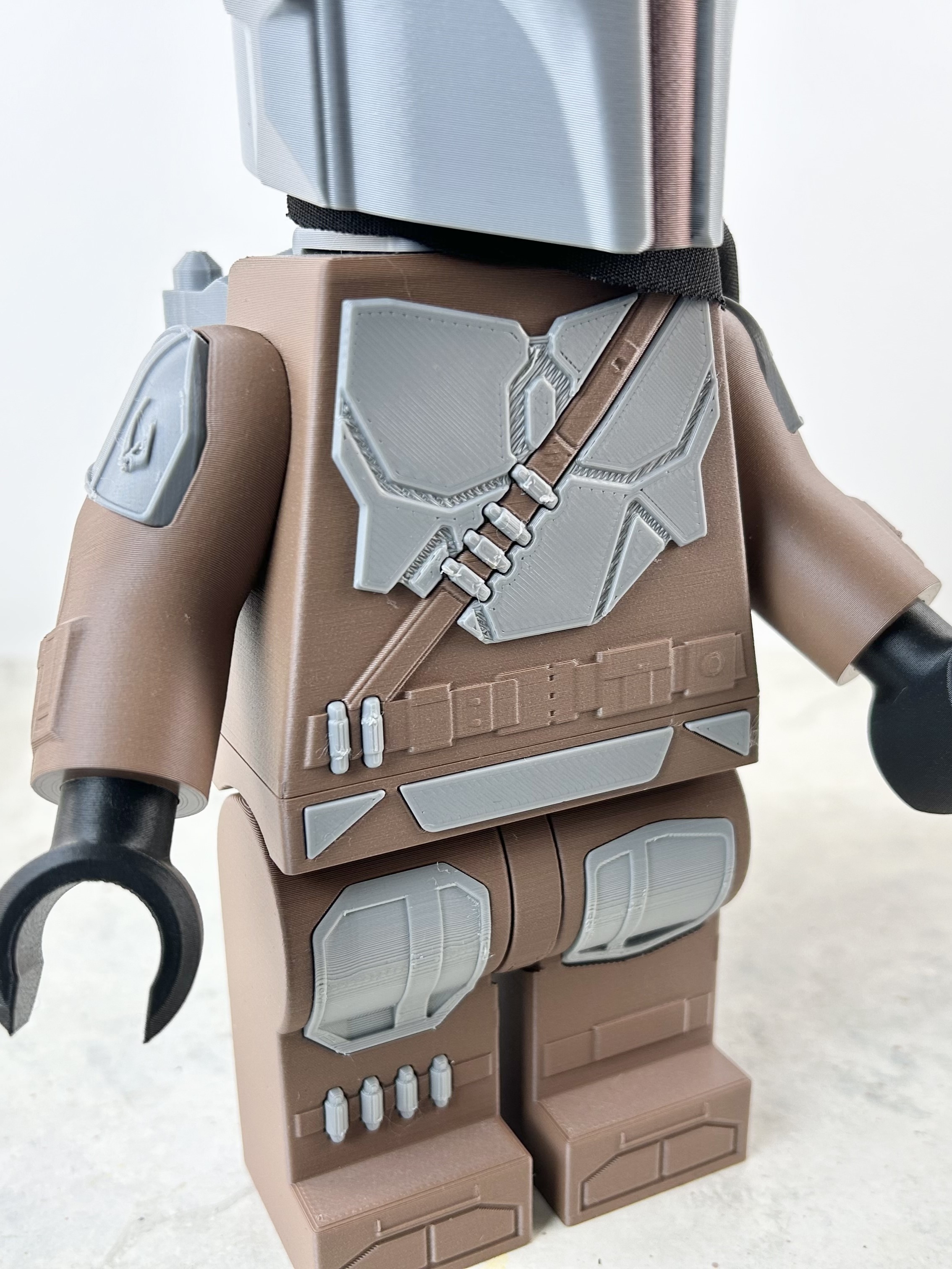 Mandalorian (6:1 LEGO-inspired brick figure, NO MMU/AMS, NO supports ...