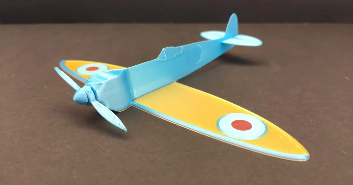 Flying spitfire - single print by Sevro | Printables Store