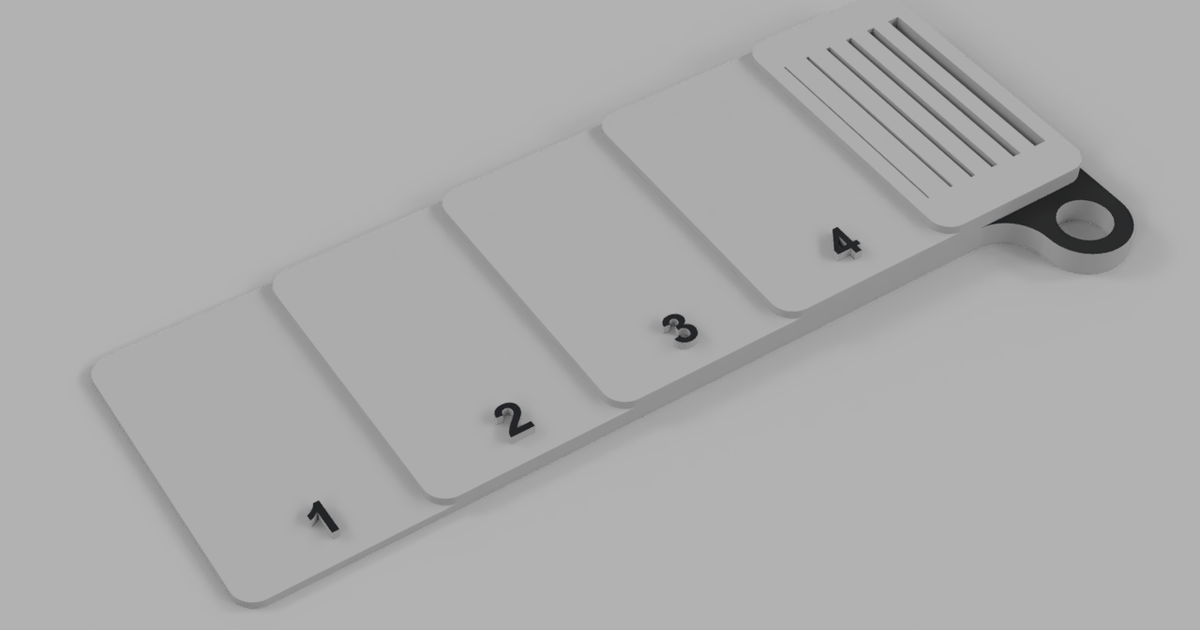 1-5mm Thickness Designing Tool with Printer Tolerance Test and Hole ...