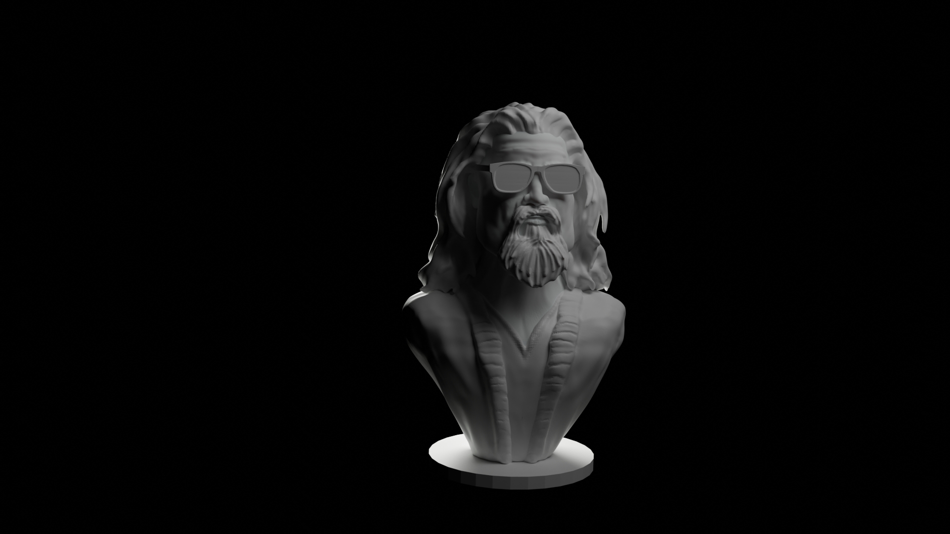 The Big Lebowski - The Dude - Bust / Sculpture by Lukaku | Download ...
