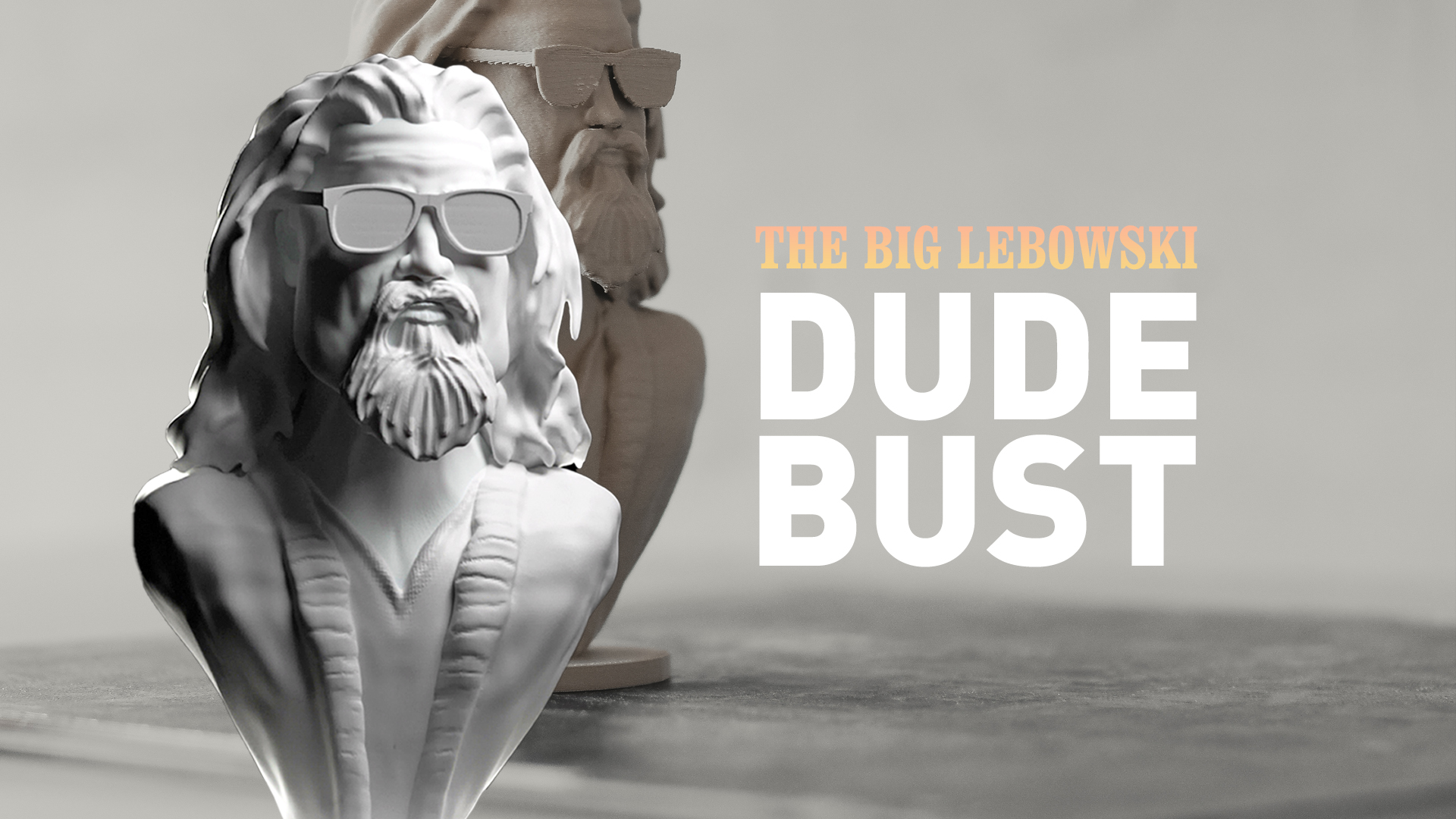 The Big Lebowski - The Dude - Bust / Sculpture by Lukaku | Download ...