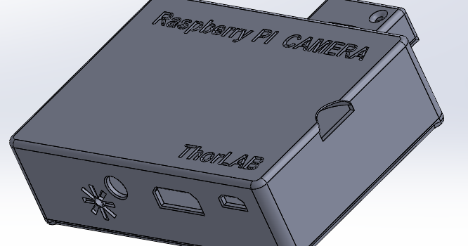 RaspberryPi 3 camera enclosure by ThorLAB | Download free STL model ...