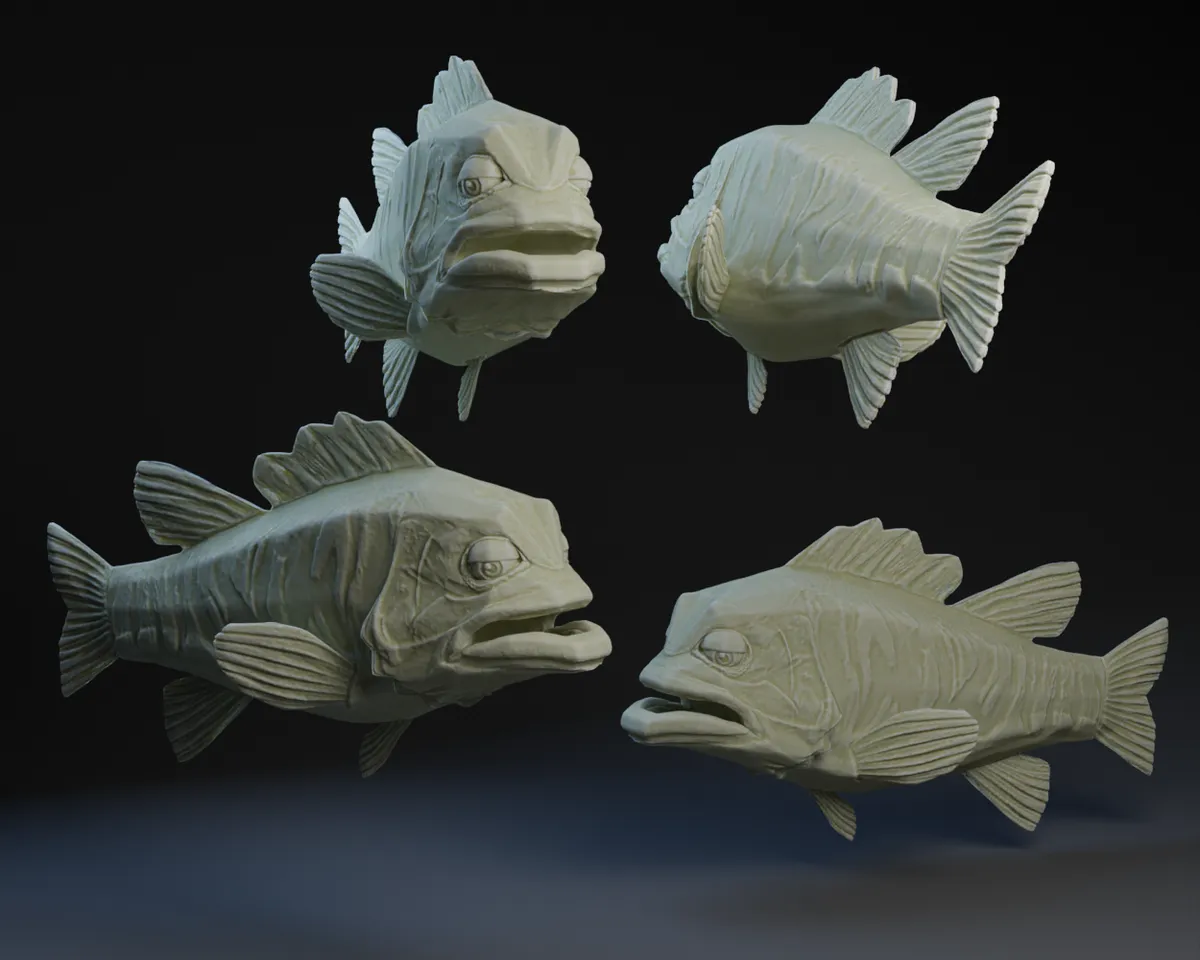 Large Mouth Bass by Peter Farell | Download free STL model | Printables.com