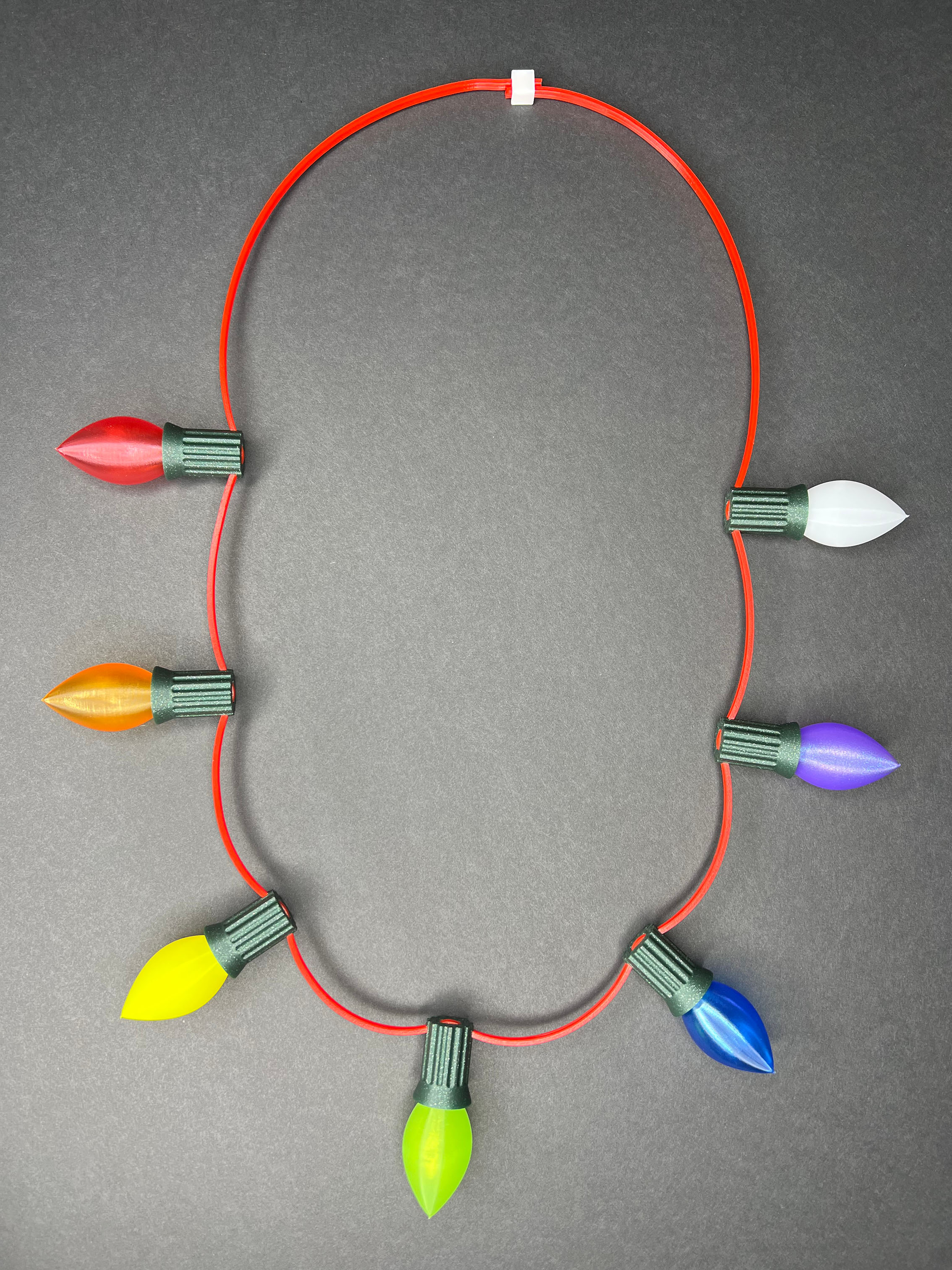 Christmas Light Bulb Necklace by DesignCraft | Download free STL model ...