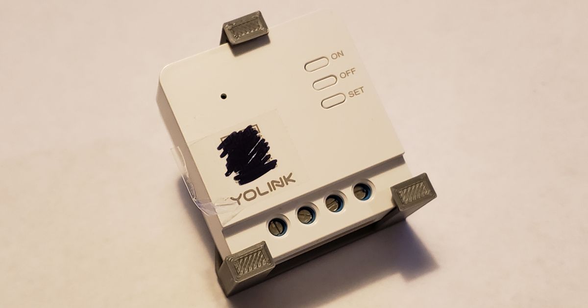 YoLink Relay Mount v2 by Ryan Cosby | Download free STL model ...