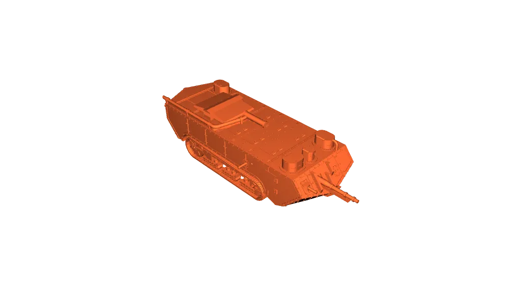 St. Chamond- WW1 Tank by DeltaX | Download free STL model | Printables.com