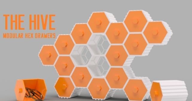 The Hive - Modular Hex Drawers by FastPrint | Download free STL model ...