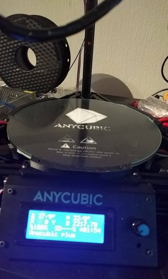 AnyCubic Delta linear Plus. heatbed+Glass plate mount 240mm by Tomas ...