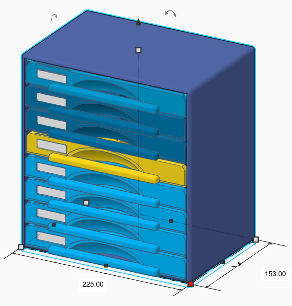 Drawer Stack 8 Drawer Screw Organizer With Labels By S1ugh34d Download Free Stl Model 