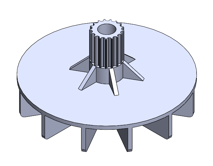 Replacement fan wheel vor scarifier by blizzard0409 | Download free STL ...
