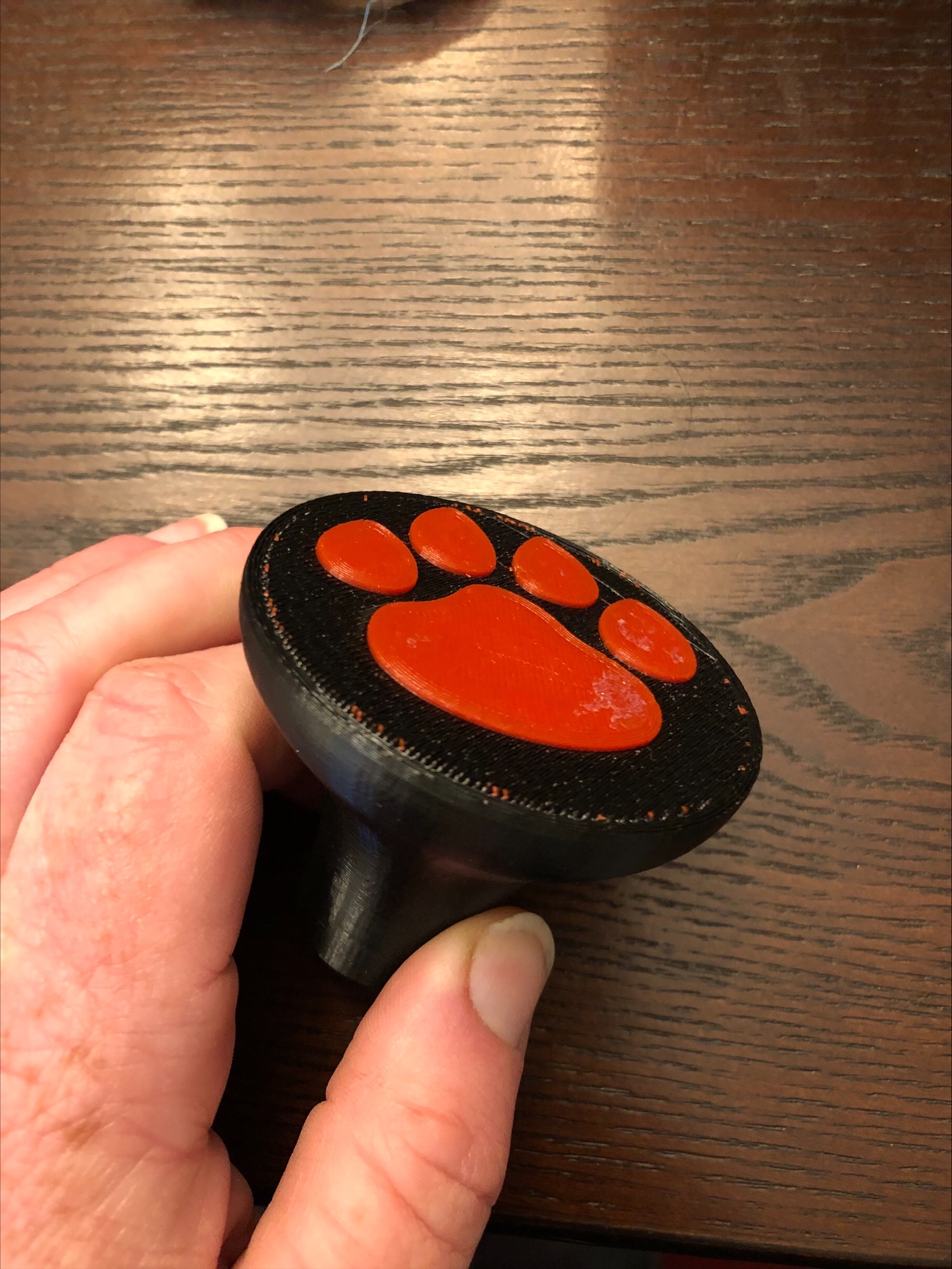 Paw Print Door Knob by barry2021 | Download free STL model | Printables.com