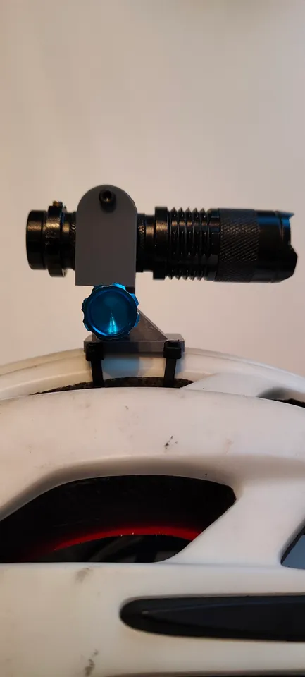 Led light helmet mount by Btje | Download free STL model | Printables.com