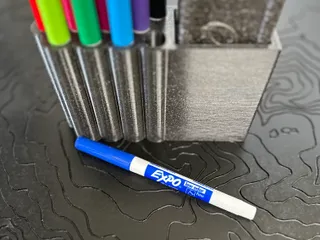 Dry Erase Marker + Eraser Holder by HWA | Download free STL model ...
