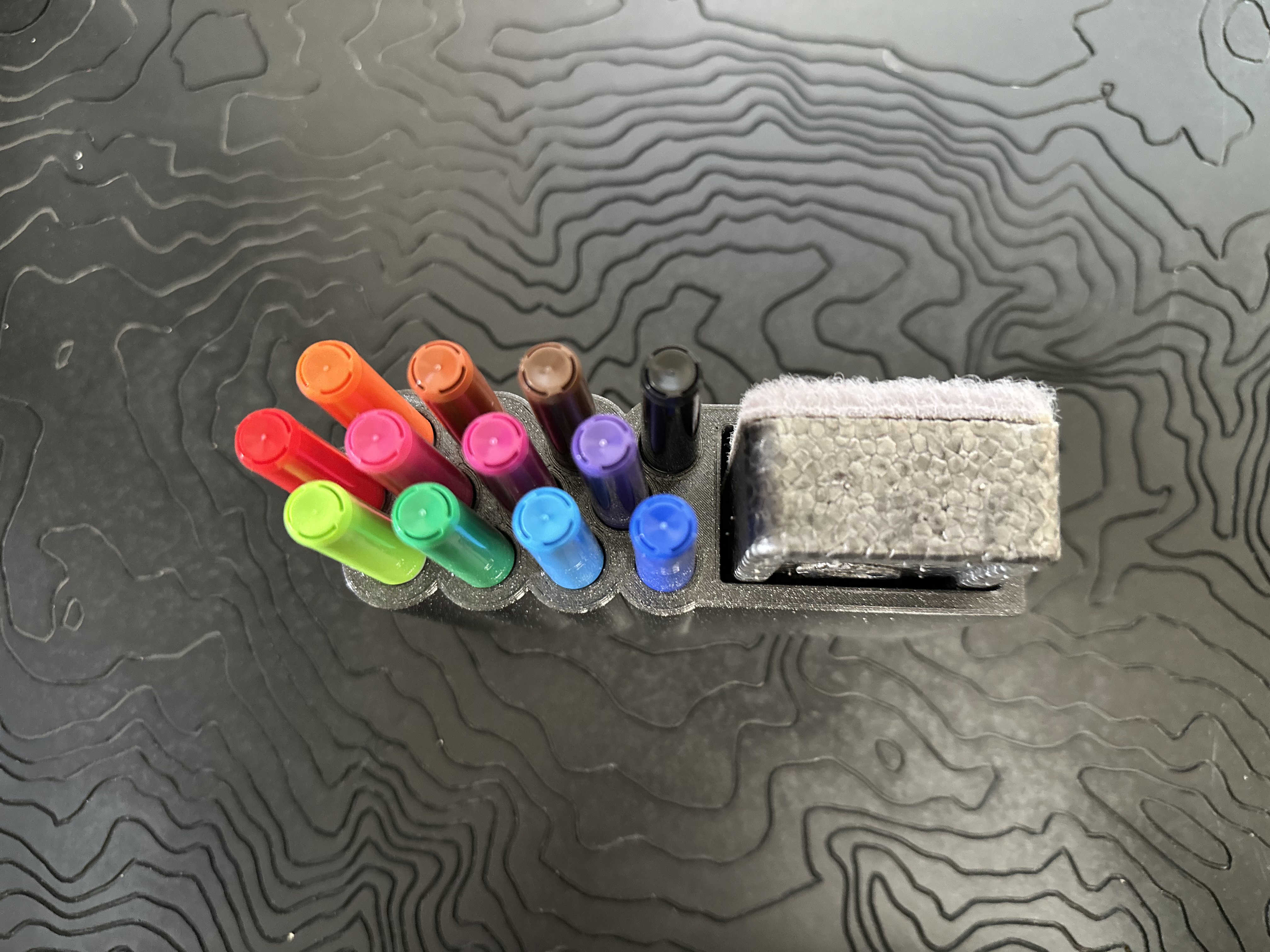 Dry Erase Marker + Eraser Holder by HWA | Download free STL model ...