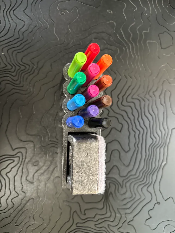 Dry Erase Marker + Eraser Holder by HWA | Download free STL model ...