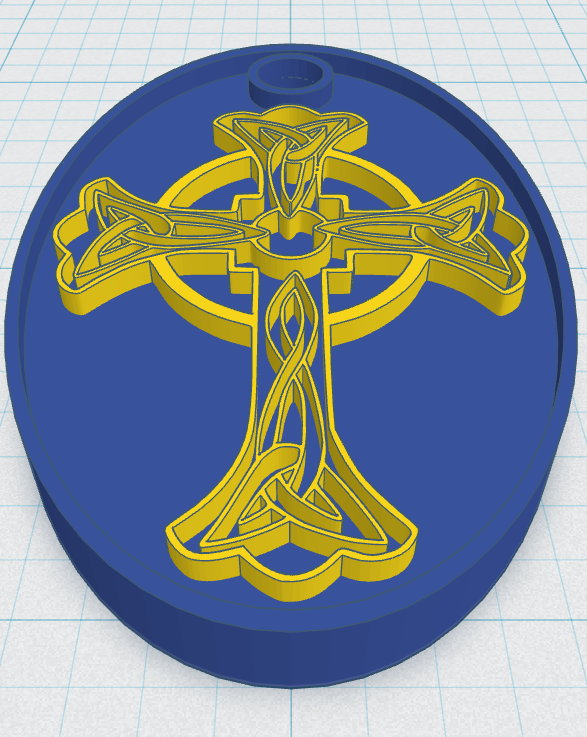 Celtic Cross Keytag 7 by Peter Ennist | Download free STL model ...