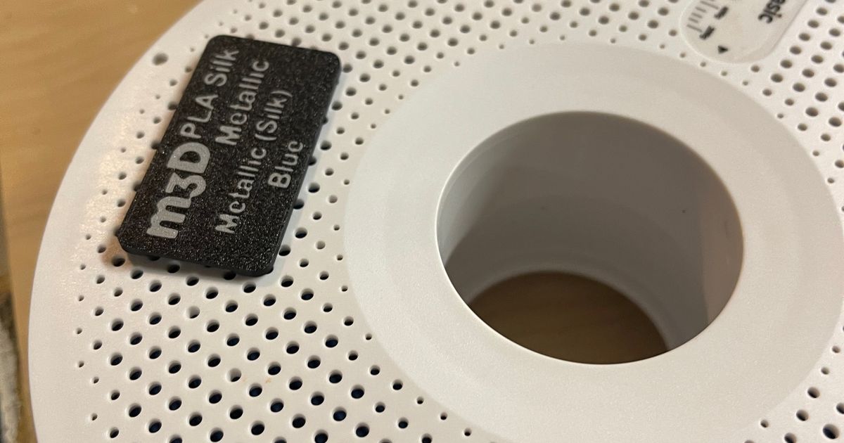 Matter3D Filament Bambu Re-Usable Spool Label by Greg Clancy | Download ...