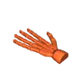 Skeleton hand (movable) by Wilko_SLO | Download free STL model ...