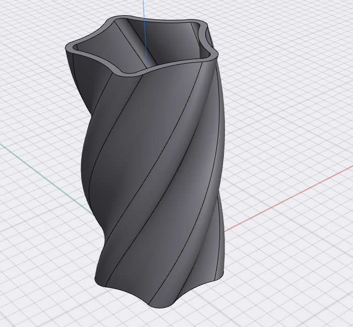 Vase, twisted design by Sebastian | Download free STL model ...