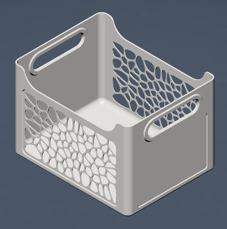 Simplified stackable storage crate by jattie | Download free STL model ...