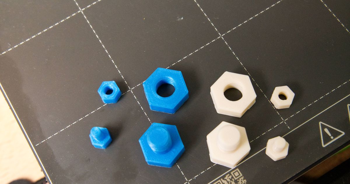 Screw and Nut set M5/M10 by PPerka | Download free STL model ...