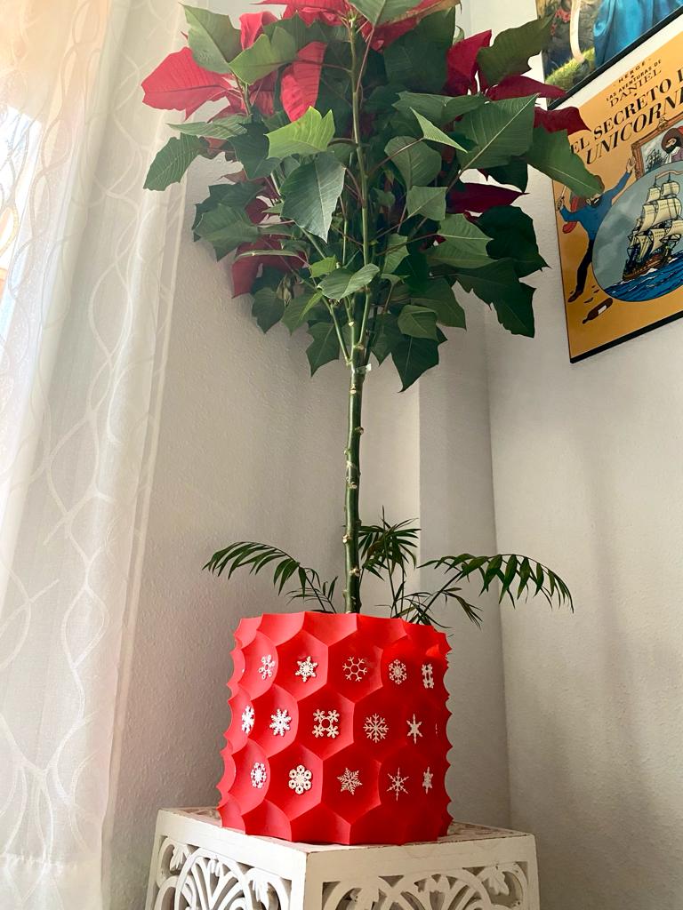 Christmas Remix Anti-sphere Plant pot and Planter with snowflakes ...