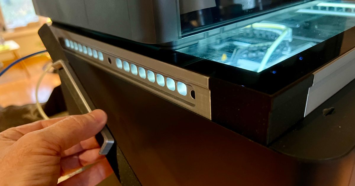 Bambu P1S/P1P/X1C Low profile Riser with ventilation and lighting by ...