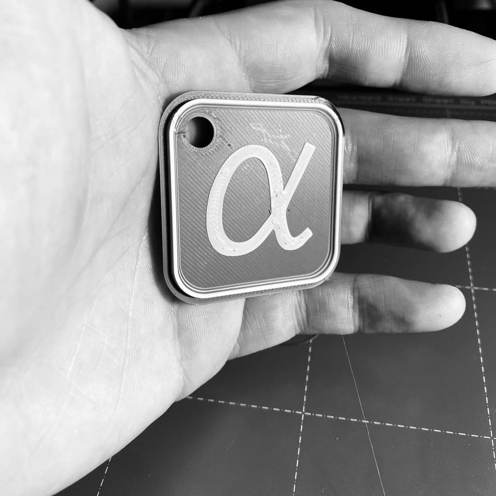 Alpha Keychain by 3esign | Download free STL model | Printables.com