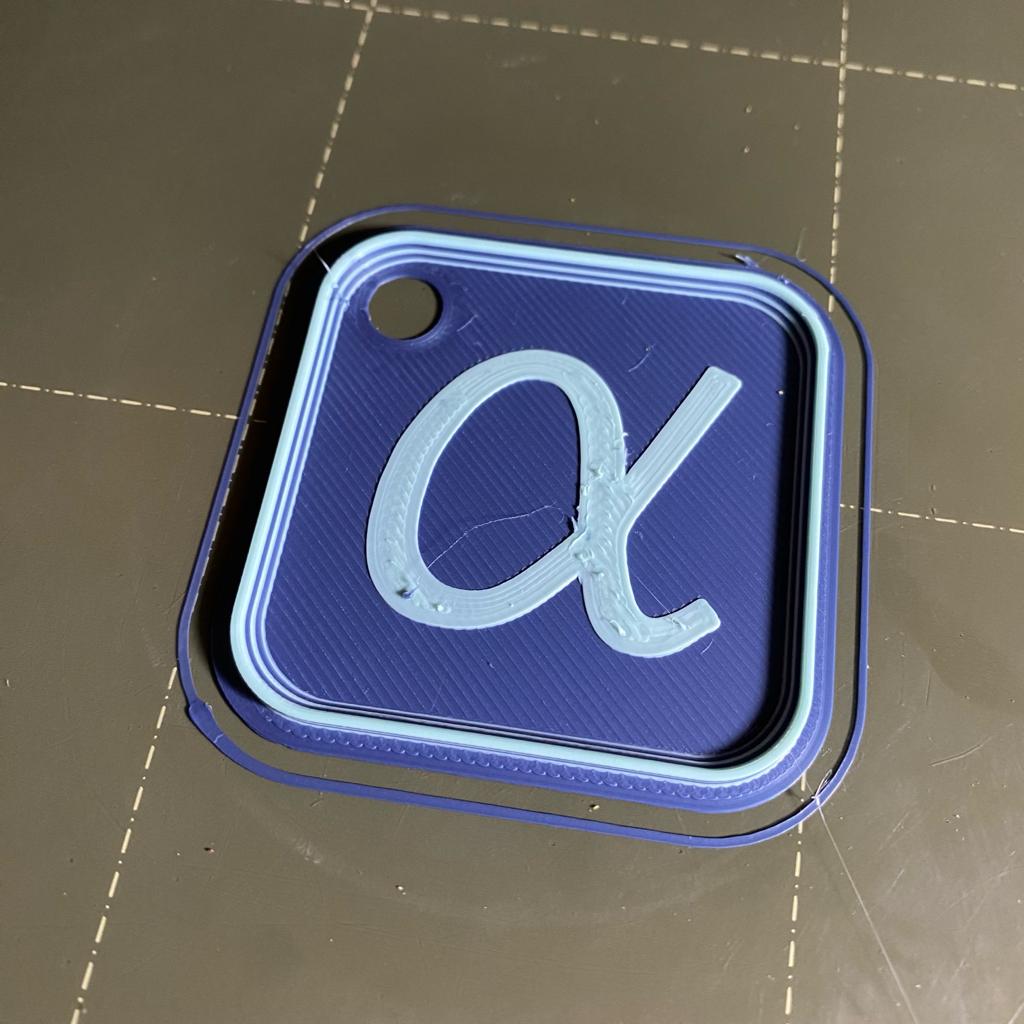 Alpha Keychain by 3esign | Download free STL model | Printables.com