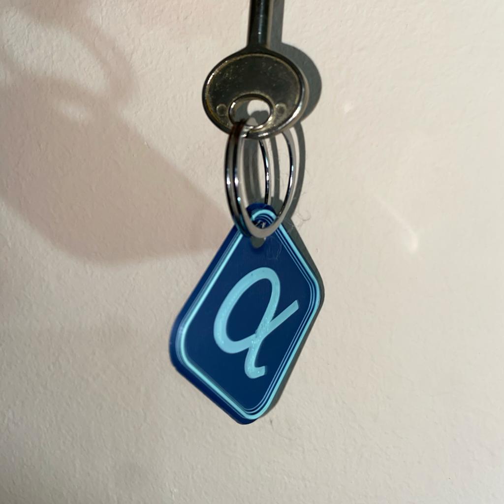 Alpha Keychain by 3esign | Download free STL model | Printables.com