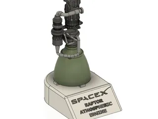 SpaceX Raptor atmospheric engine by Josefson | Download free STL model ...