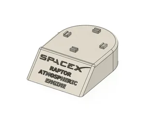 SpaceX Raptor atmospheric engine by Josefson | Download free STL model ...