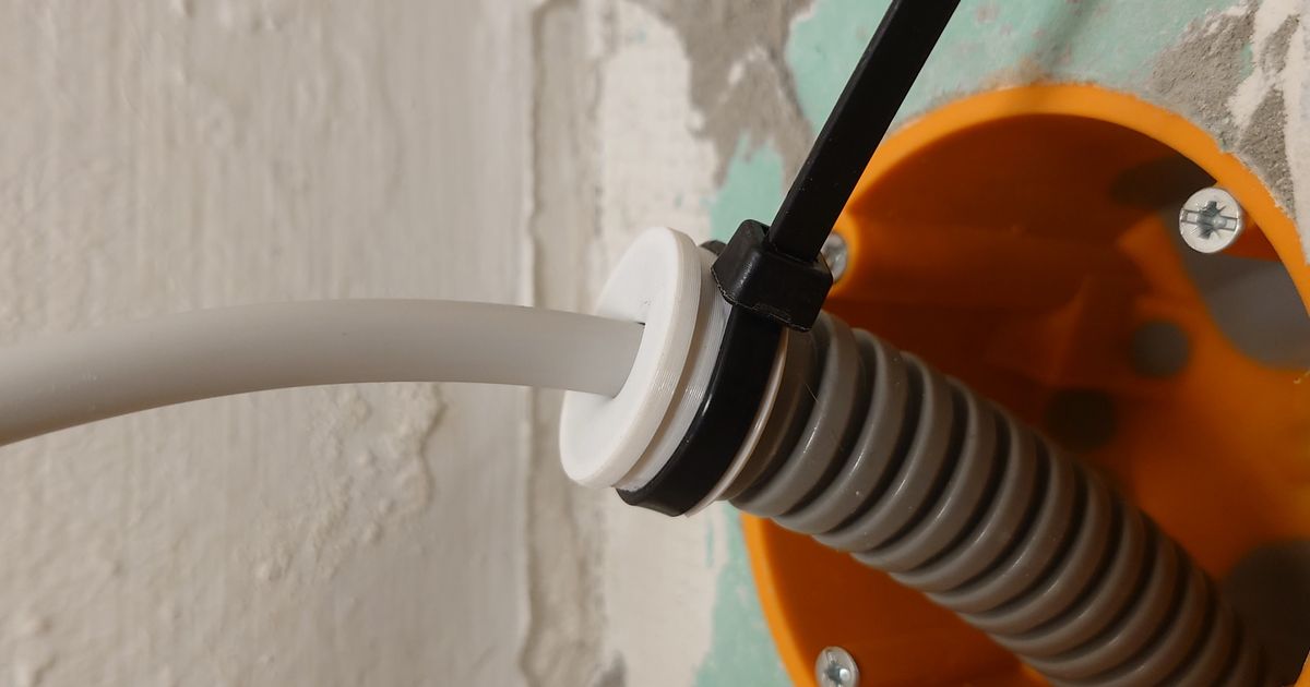 Lid fitting for flexible corrugated ISO pipe (EN20) by lual | Download ...