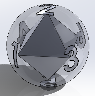 Circular Dice with 6 Sides by Seanoob | Download free STL model ...