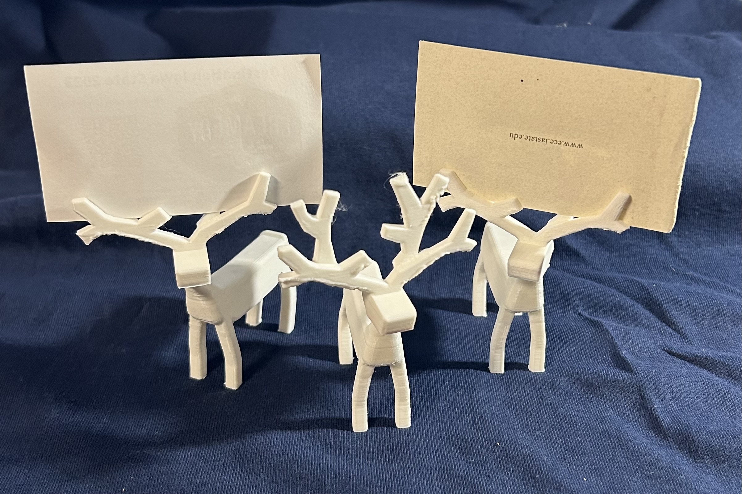 Reindeer Place Card Holders von qrsnyder | Kostenloses STL-Modell herunterladen | Printables.com
