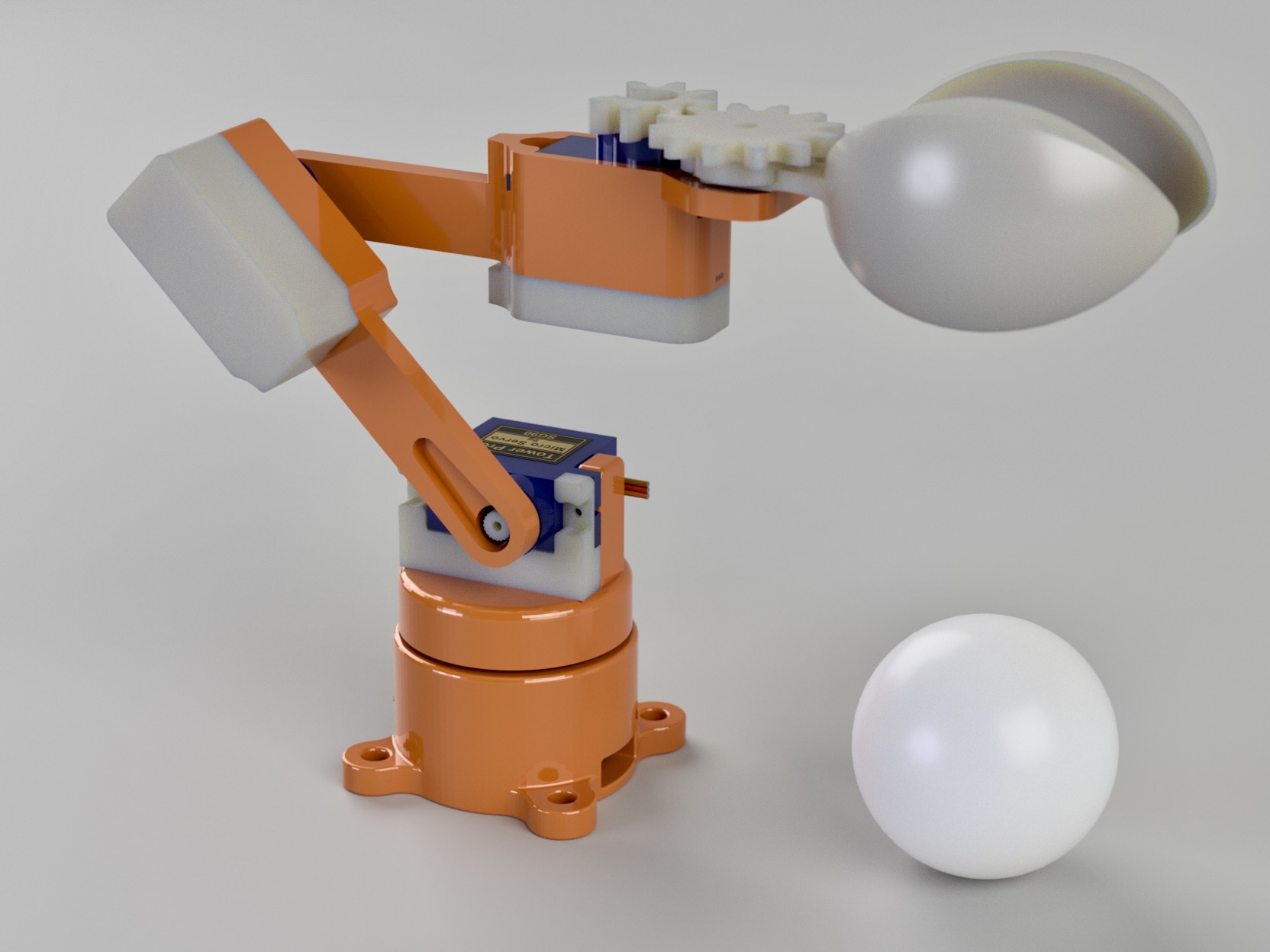 Robotic Arm For Beginners by Kreaus | Download free STL model ...