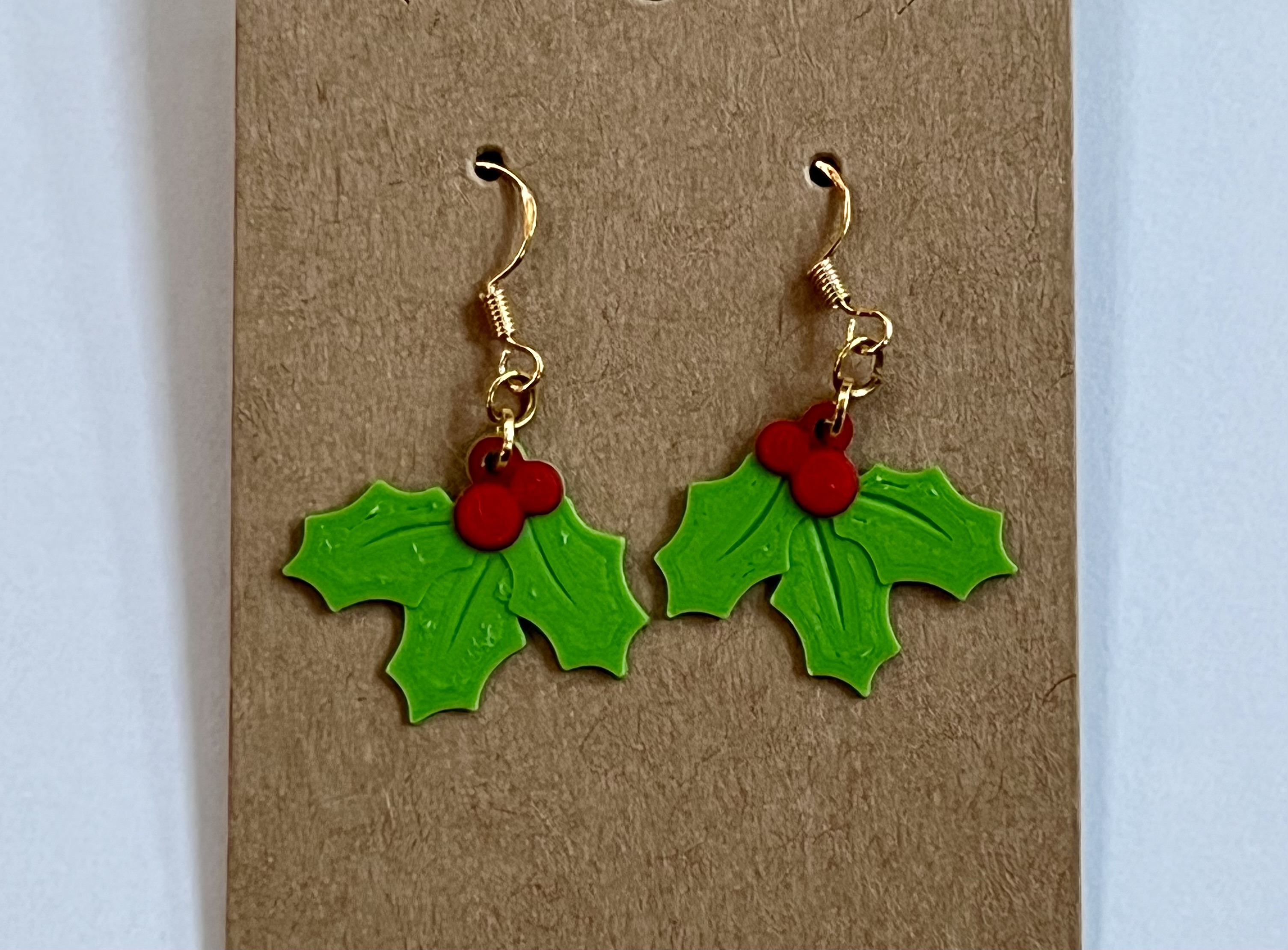 Holly Earrings by dteng | Download free STL model | Printables.com