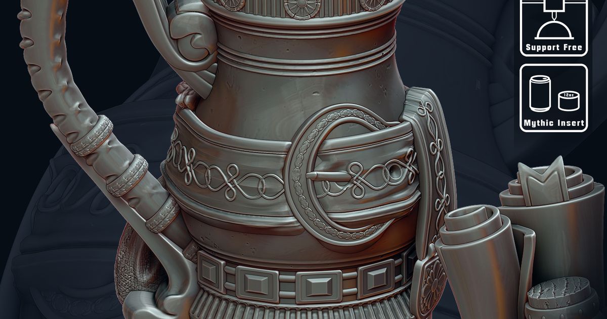 Merchant Mug - Mythic Mugs - Can Holder por Ars Moriendi 3D | Descargar ...